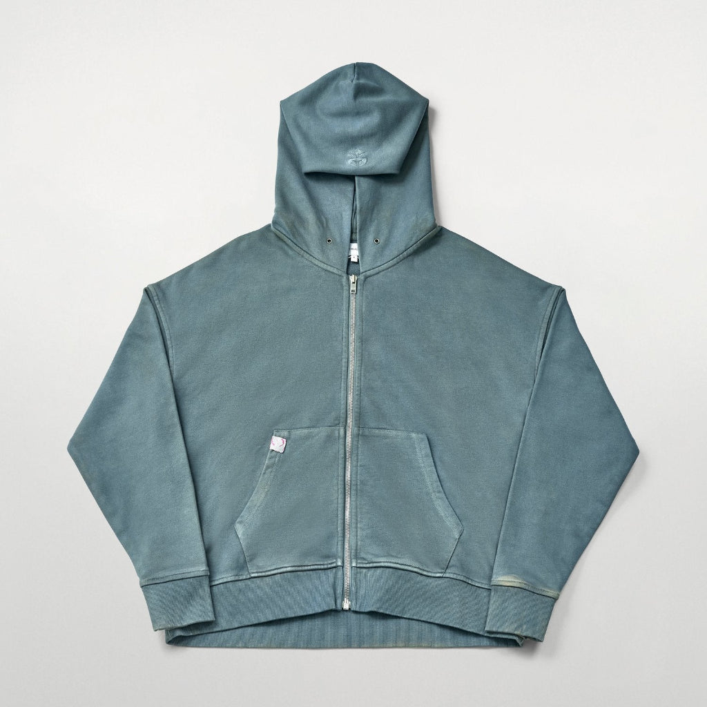 Alunia - Lockhart Botanic Dye Hoodie Level 2 - Light Tea Indigo – Fabrica X
